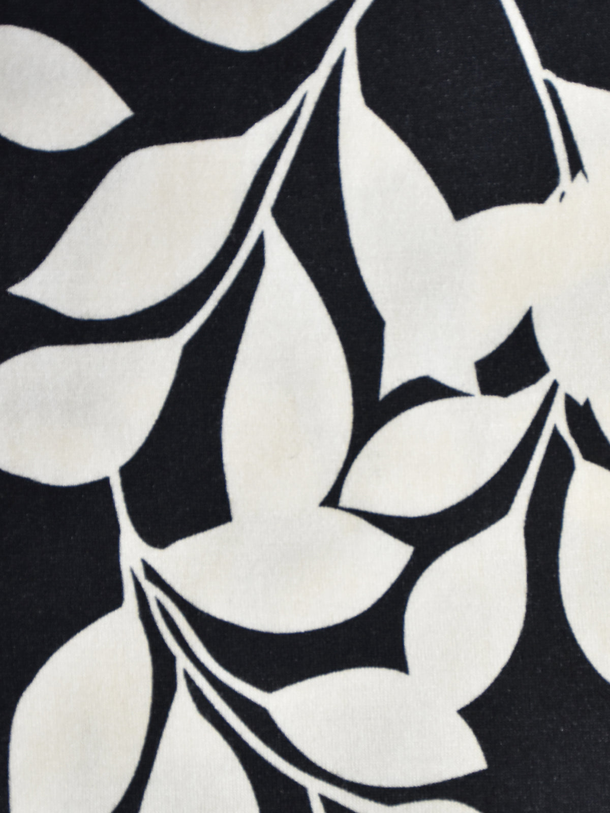 Mono Leaf Print Jersey Relaxed Top